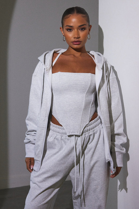 The Basic Jersey Jacket in Grey – Mars The Label USA